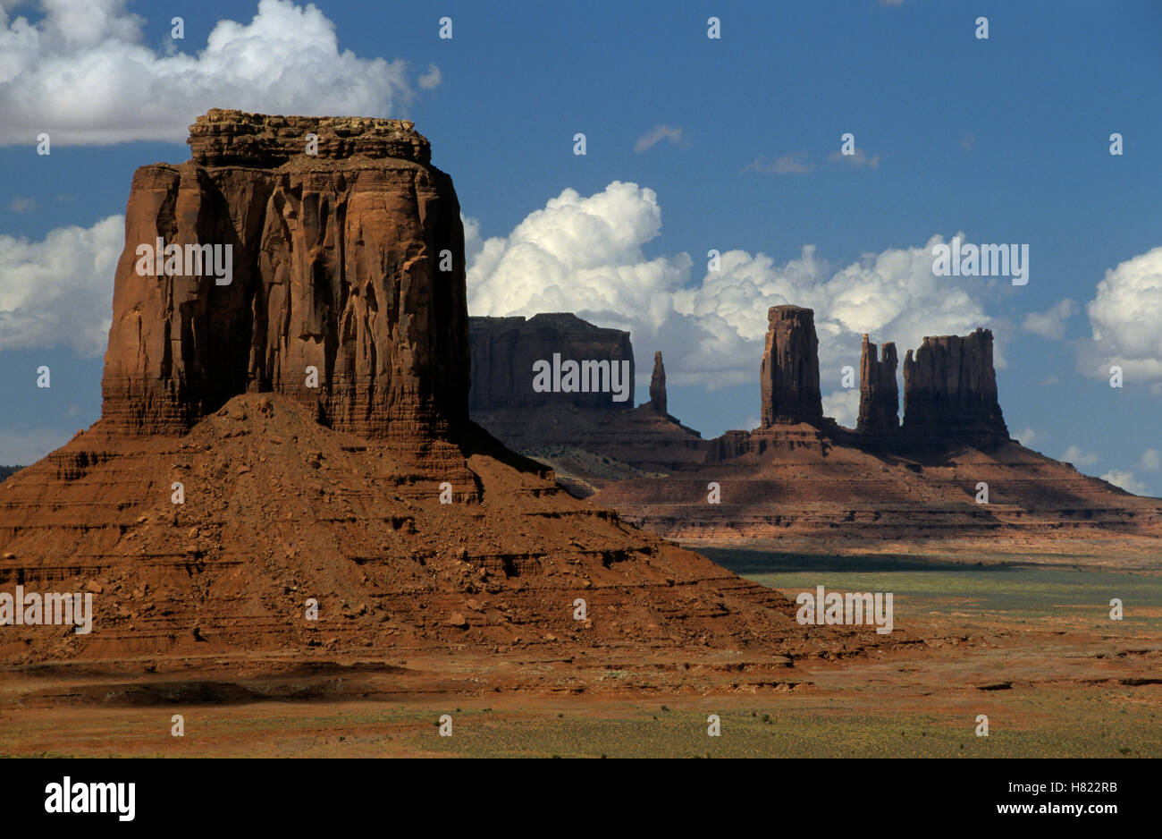 Red rock formations, Monument Valley Navajo Tribal Park, Arizona Stock ...