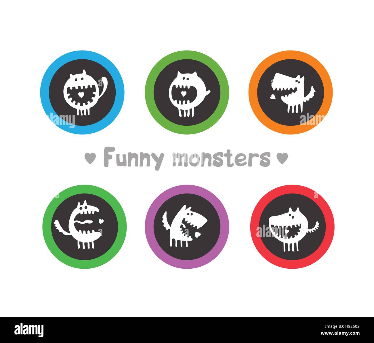 Monsters hands Stock Vector Images - Alamy
