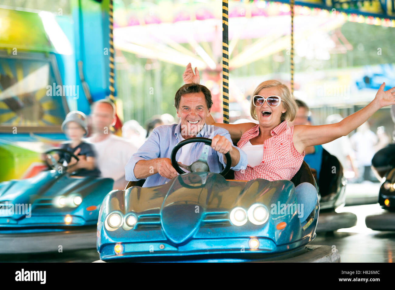 Bumper car amusement park hi-res stock photography and images - Alamy