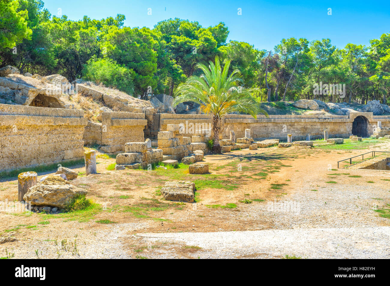 The walls and stones are the only preserved parts of the ancient ...