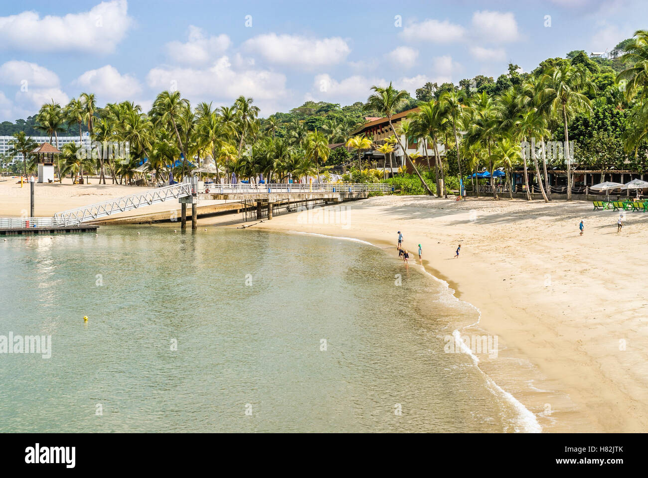 Scenic Palawan Beach on Sentosa Island, Singapore Stock Photo - Alamy
