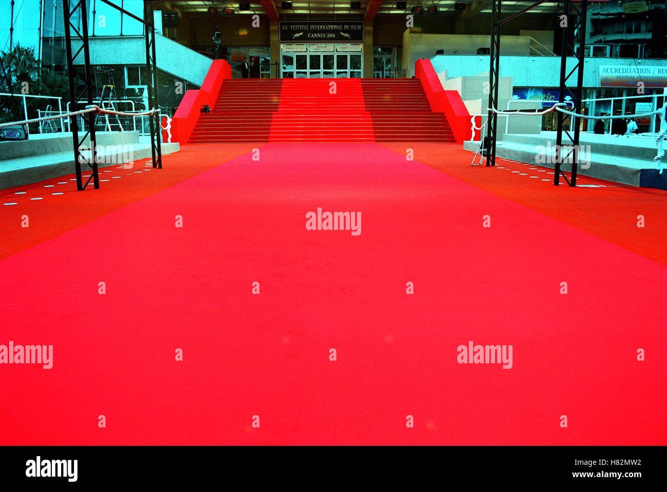 THE RED STEPS AT THE CANNES CANNES FILM FESTIVAL CANNES FRANCE EUROPE ...