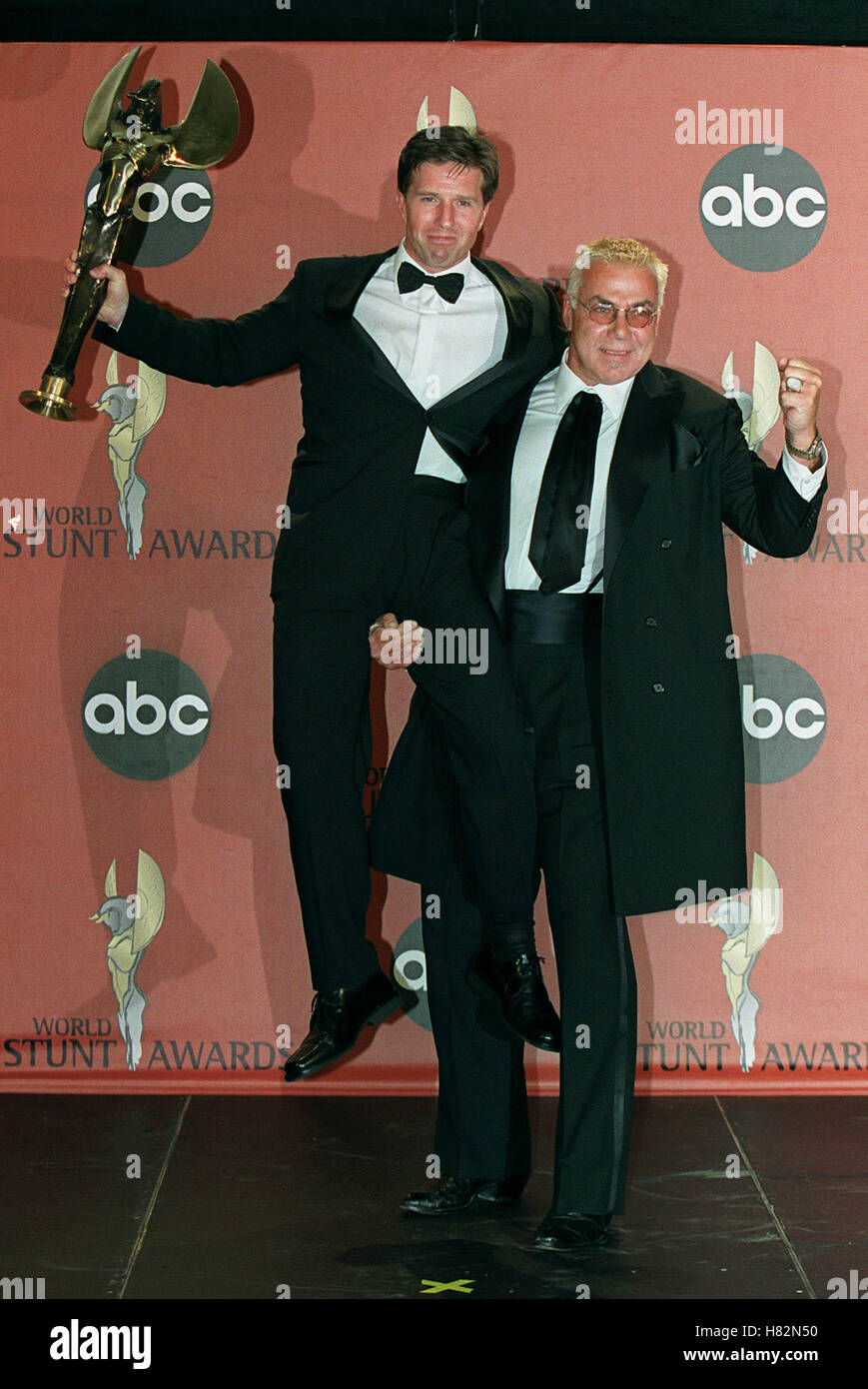 STUART CLARK SVEN OLE THORSEN 1ST ANNUAL WORLD STUNT AWARDS 2001 SANTA ...