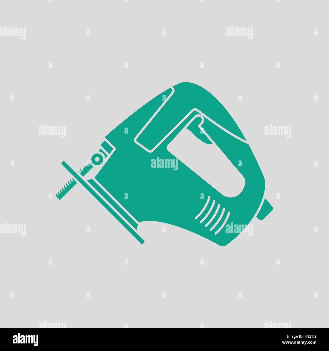 Jigsaw icon. Gray background with green. Vector illustration Stock ...