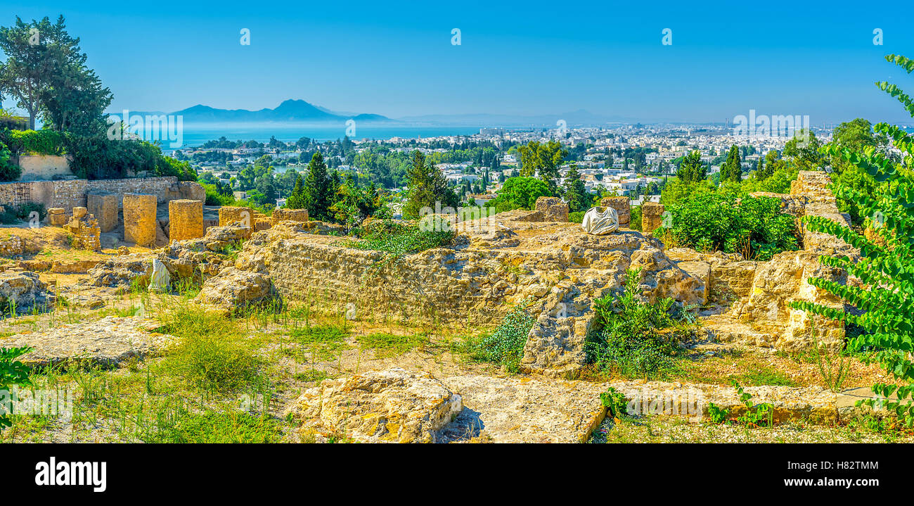 The Bursa hill with the Punic ruins is a very picturesque viewpoint ...