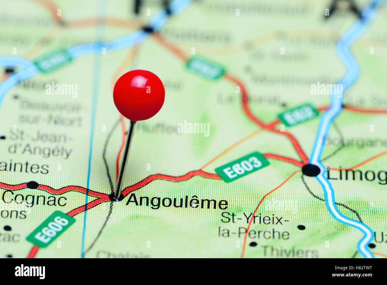 Map of angouleme hi-res stock photography and images - Alamy