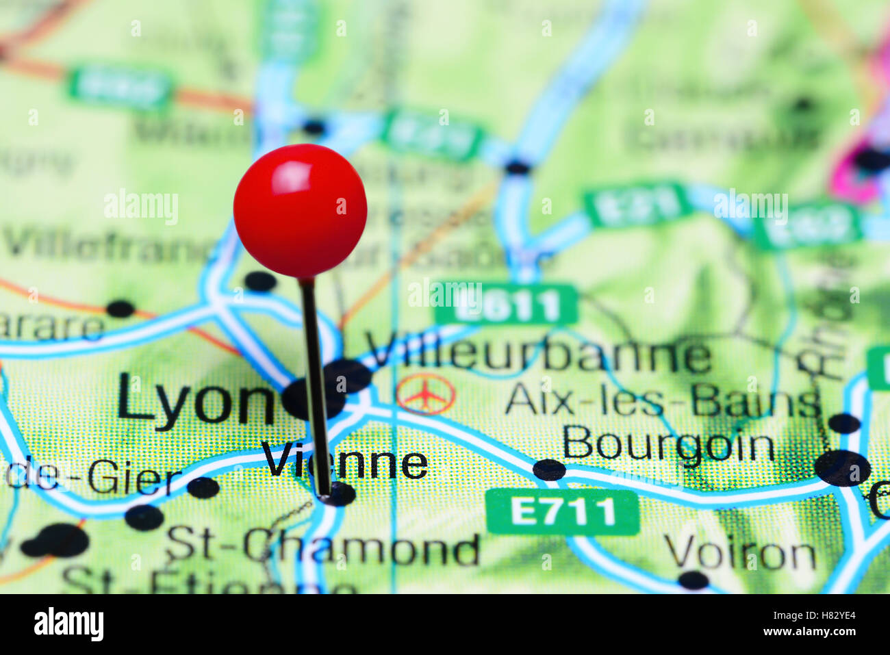 Vienne map hi-res stock photography and images - Alamy