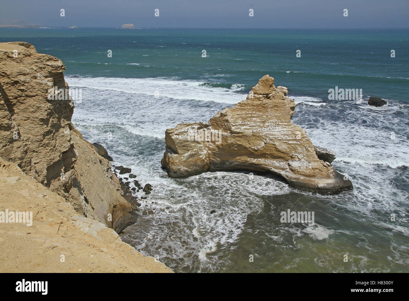 Rocky islet, Paracas National Reserve, Peru Stock Photo - Alamy