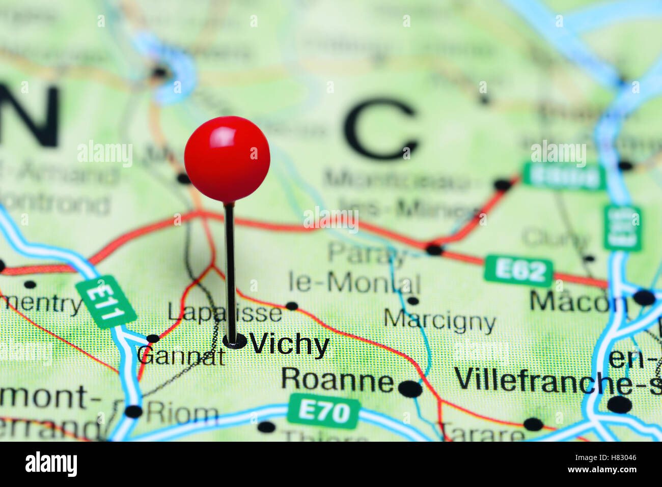 Vichy france map hi-res stock photography and images - Alamy