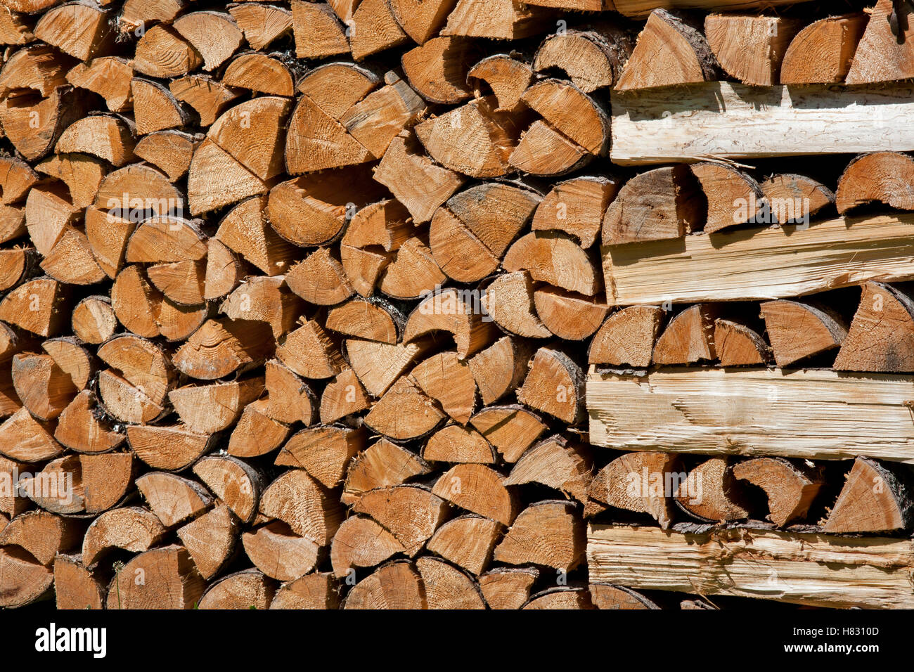 Stacked lumber, Berchtesgadener Land, Germany Stock Photo - Alamy