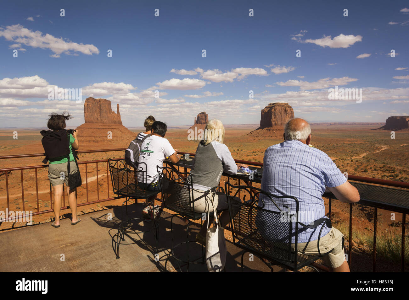 Arizona-Utah, Monument Valley Navajo Tribal Park, Visitor Center Stock ...