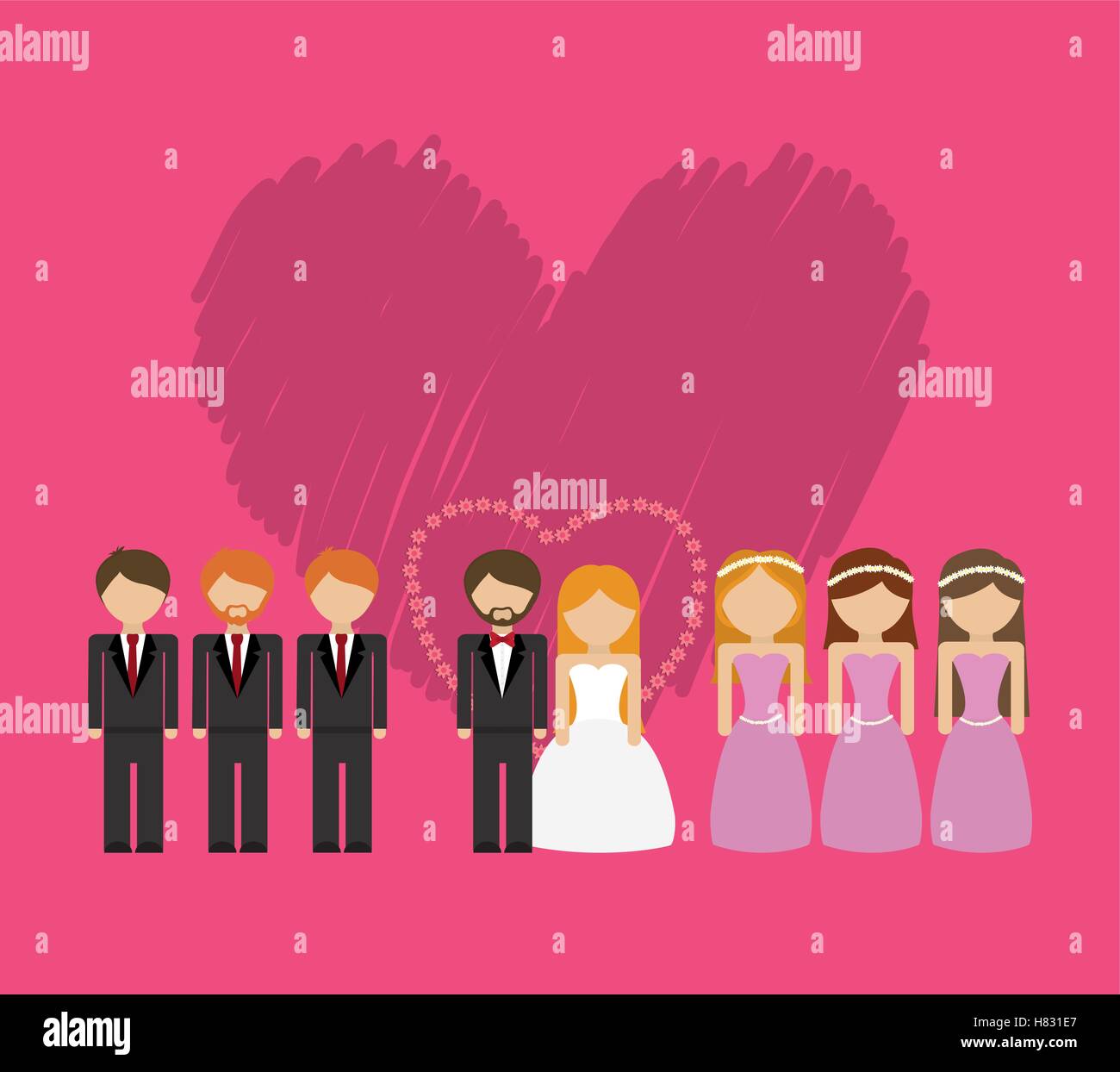 wedding marriage love icon vector illustration graphic design Stock ...