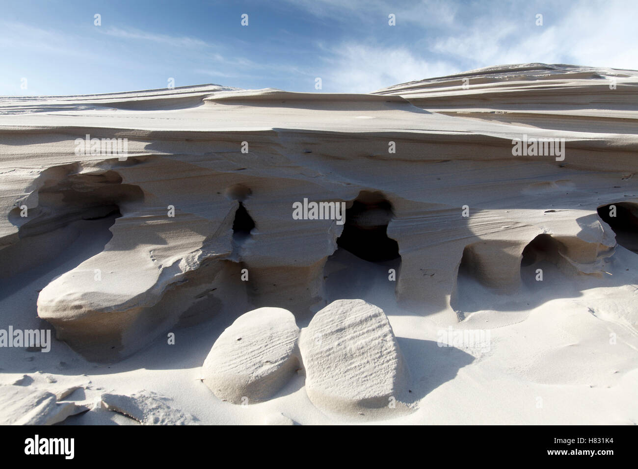 Sand formations in dunes, Ameland, Netherlands Stock Photo - Alamy