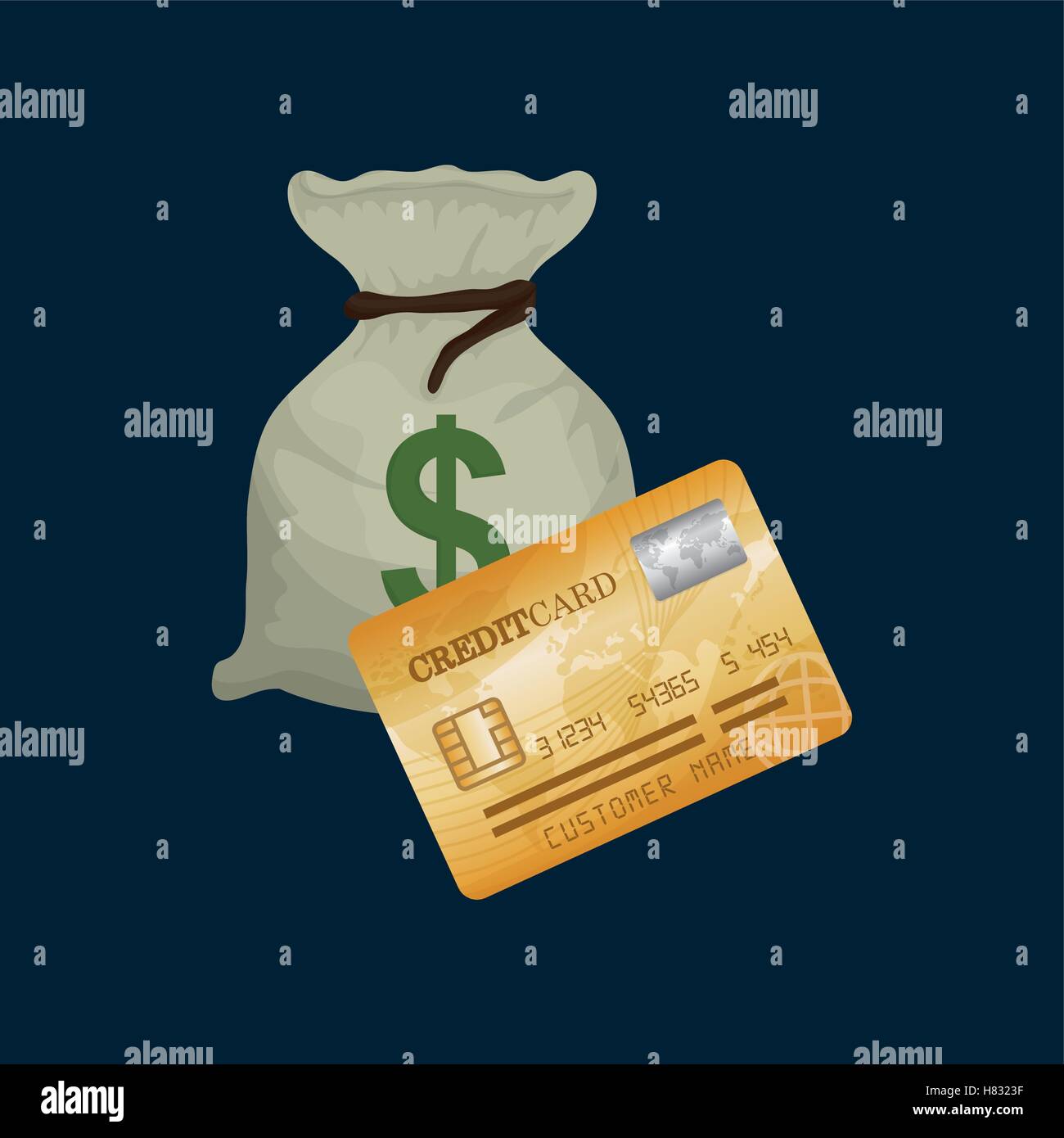 Credit card money icon vector illustration graphic design Stock Vector ...