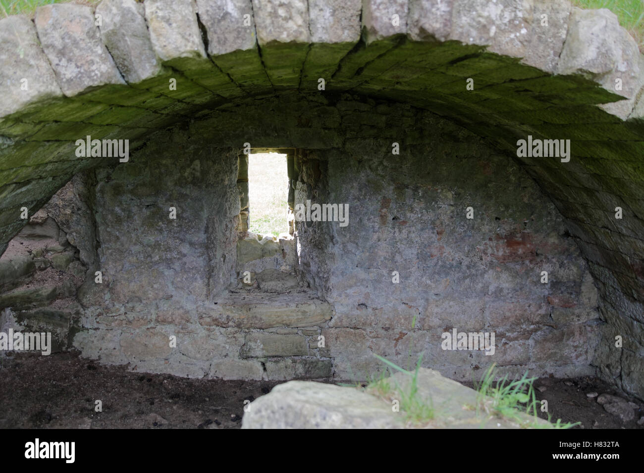 Gilbertfield Castle is a ruined 17th-century castle in Scotland Stock ...