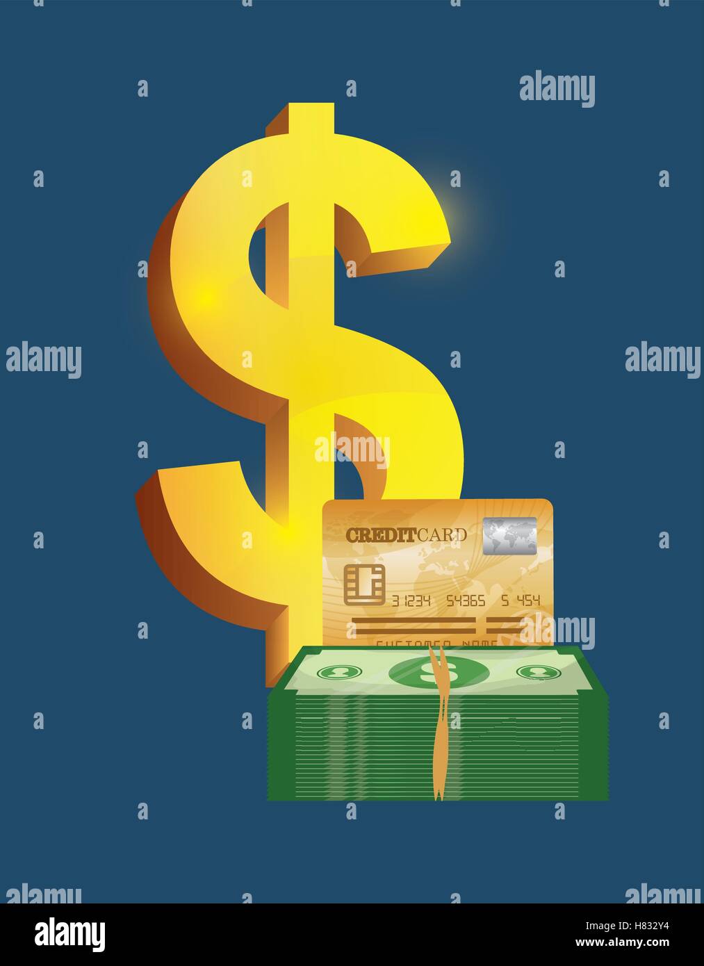 Credit card money icon vector illustration graphic design Stock Vector ...