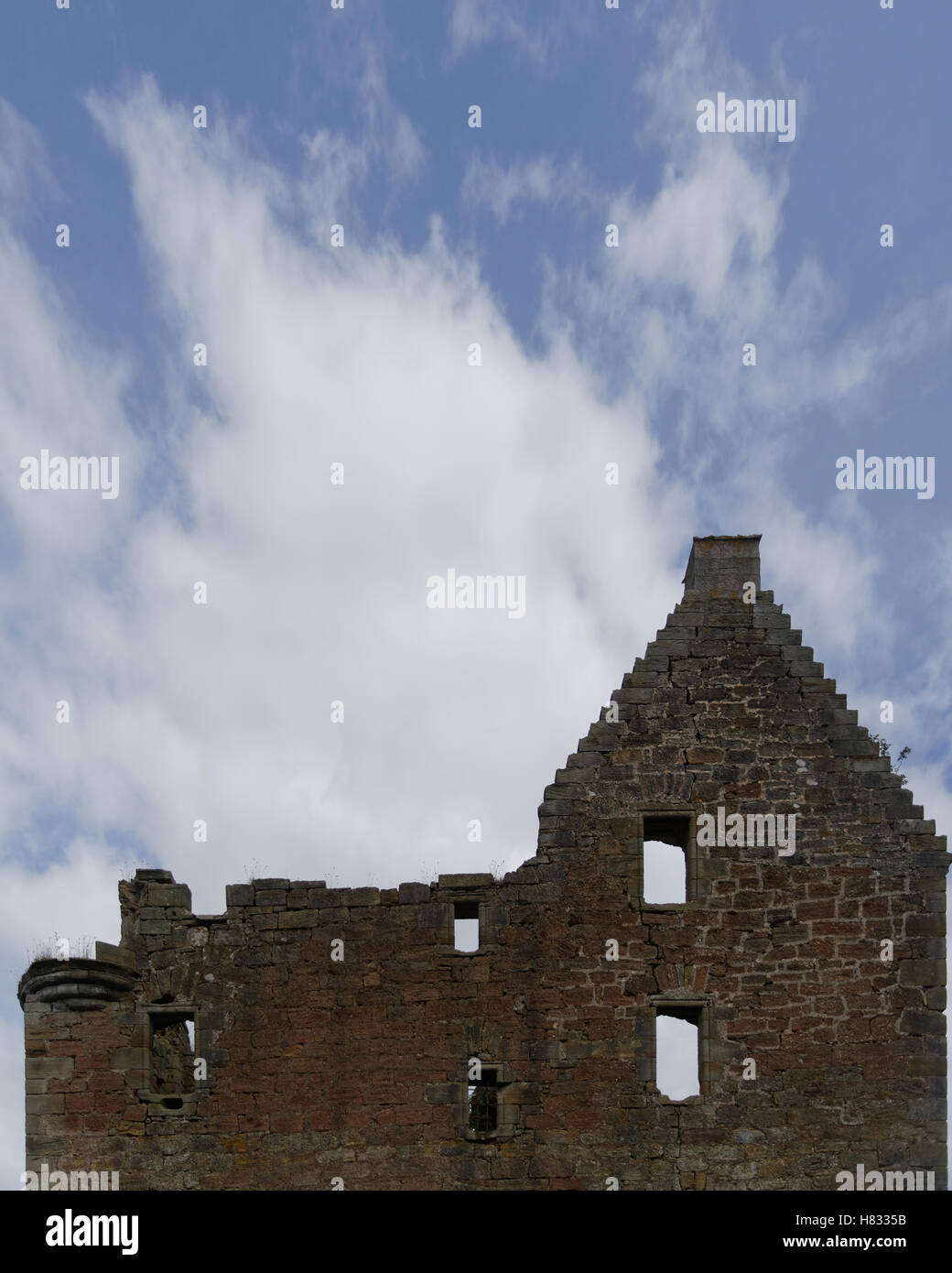 Gilbertfield Castle is a ruined 17th-century castle in Scotland Stock ...