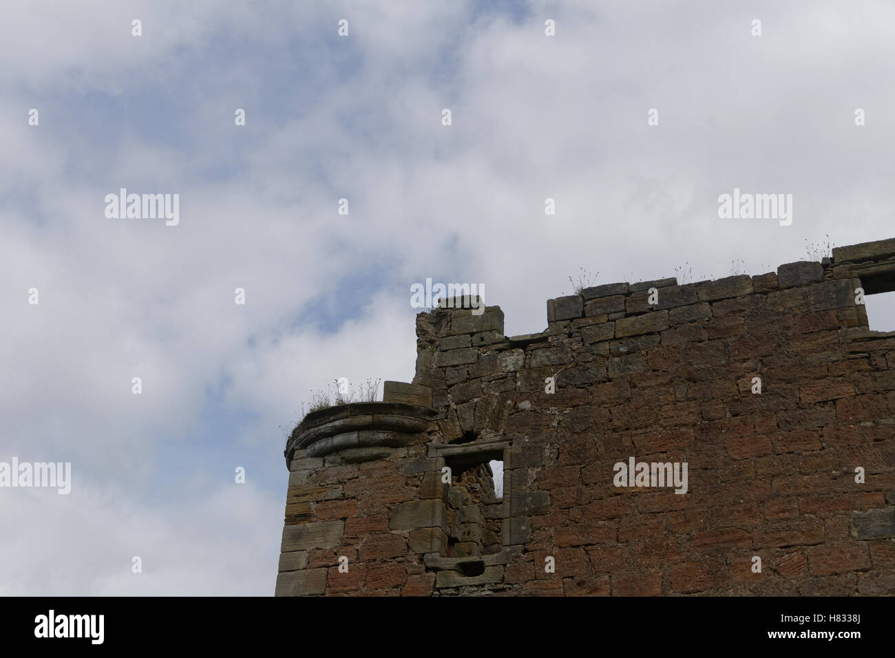 Gilbertfield Castle is a ruined 17th-century castle in Scotland Stock ...
