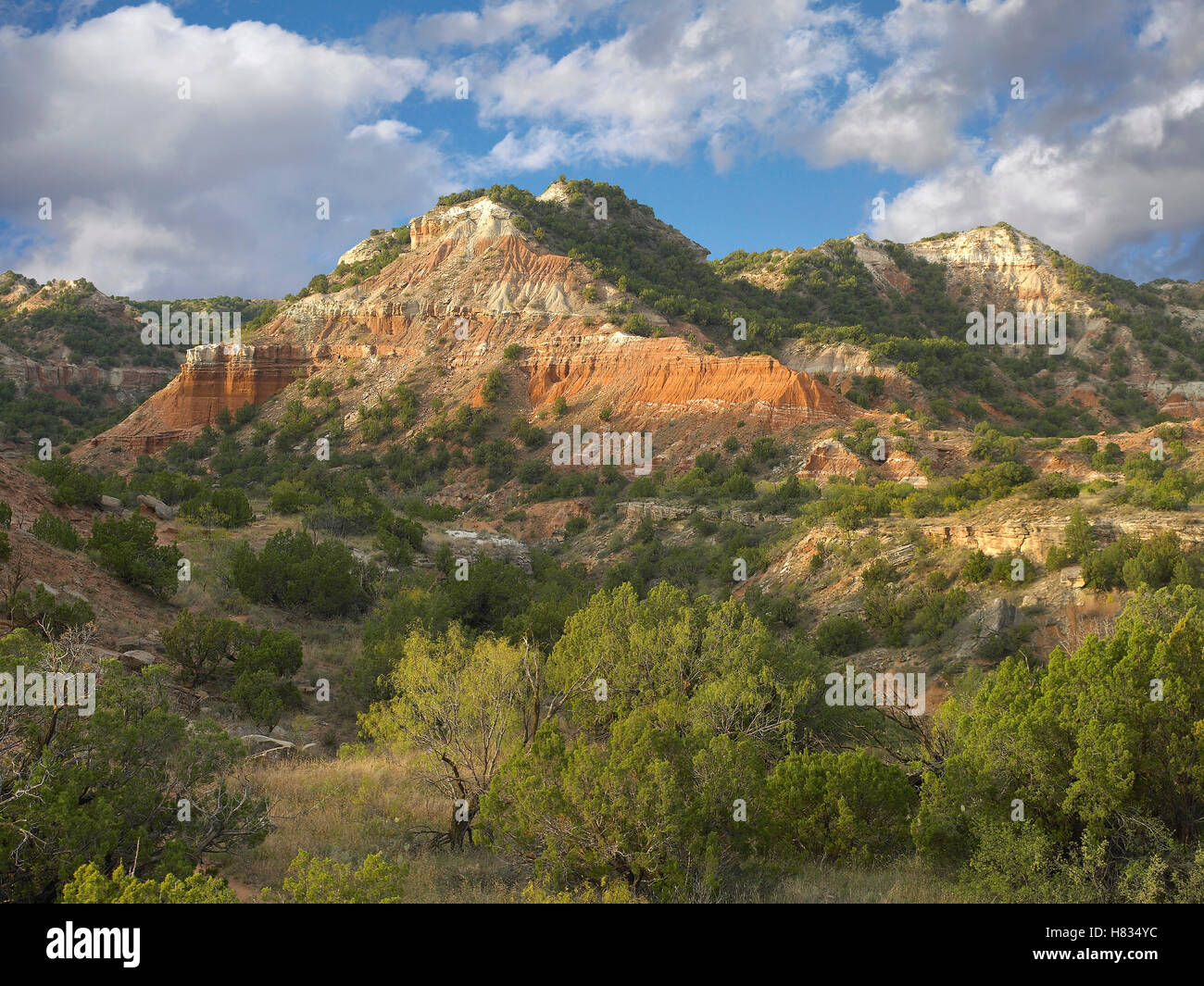Sandstone mountains, Palo Duro Canyon State Park, Texas Stock Photo - Alamy