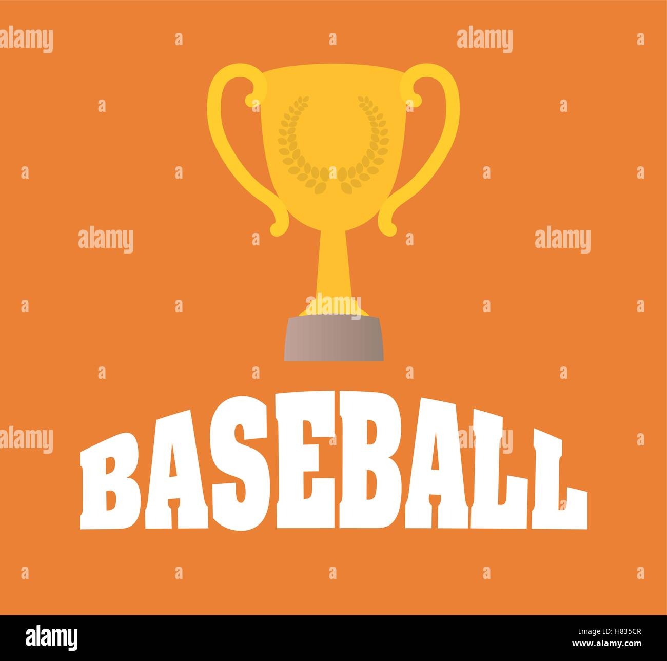 baseball trophy cup icon vector illustration graphic design Stock ...