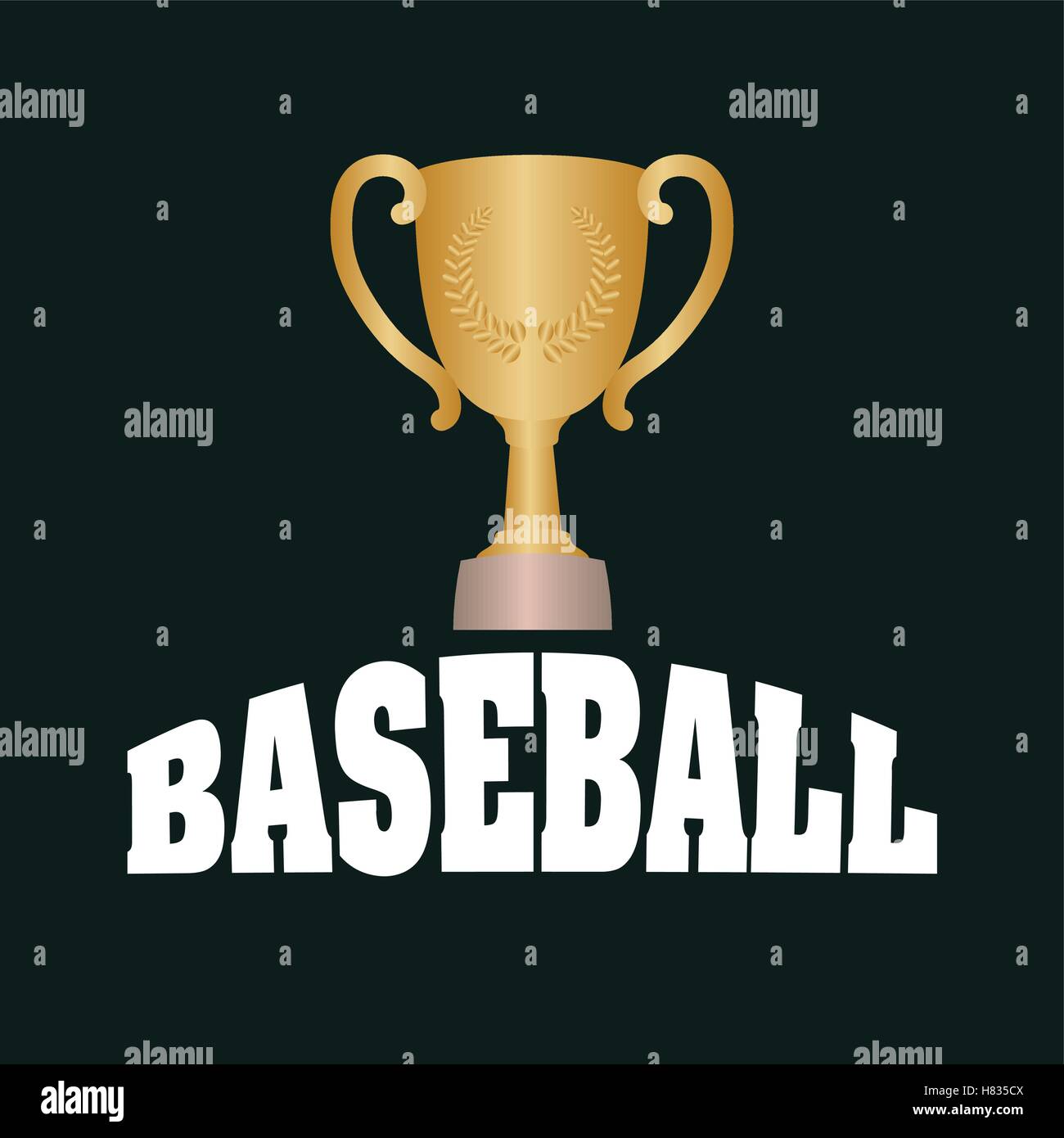 baseball trophy cup icon vector illustration graphic design Stock ...