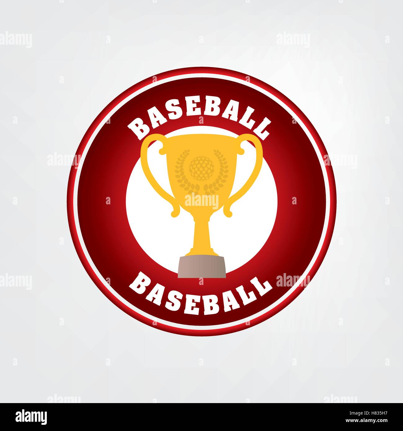 baseball trophy cup icon vector illustration graphic design Stock ...