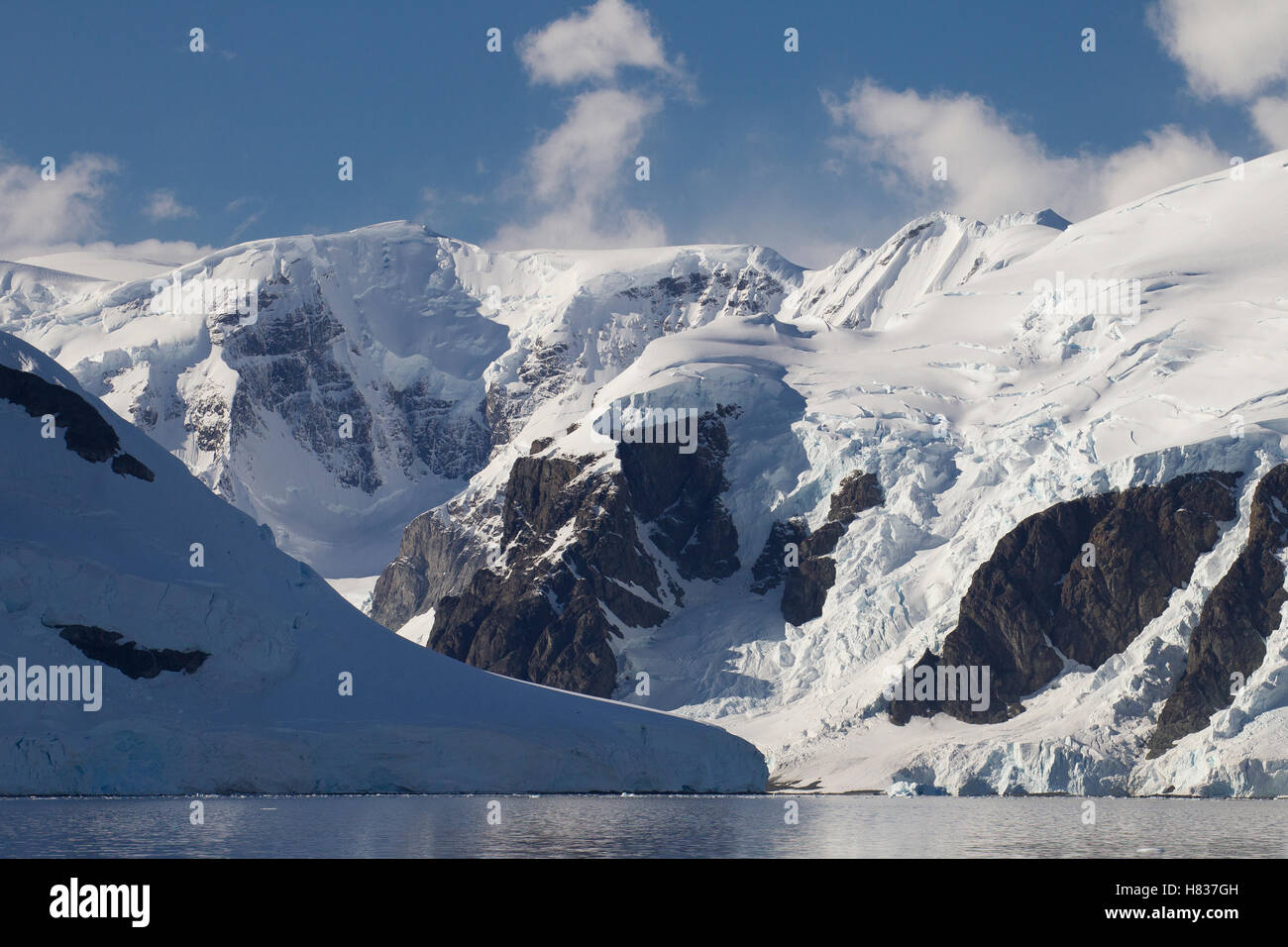 Glaciated peaks, Anvers Island, Antarctic Peninsula, Antarctica Stock ...