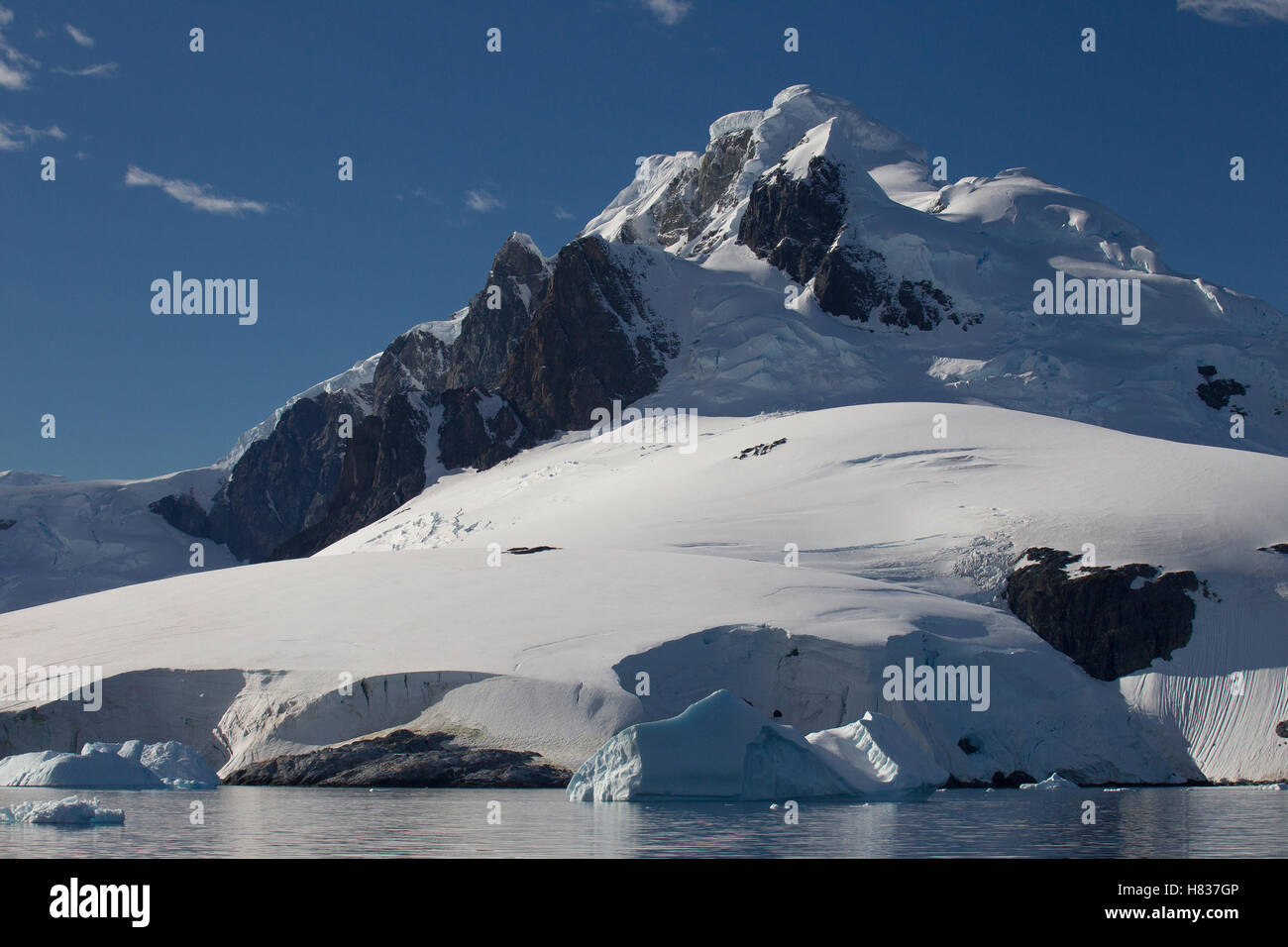Glaciated peaks, Anvers Island, Antarctic Peninsula, Antarctica Stock ...