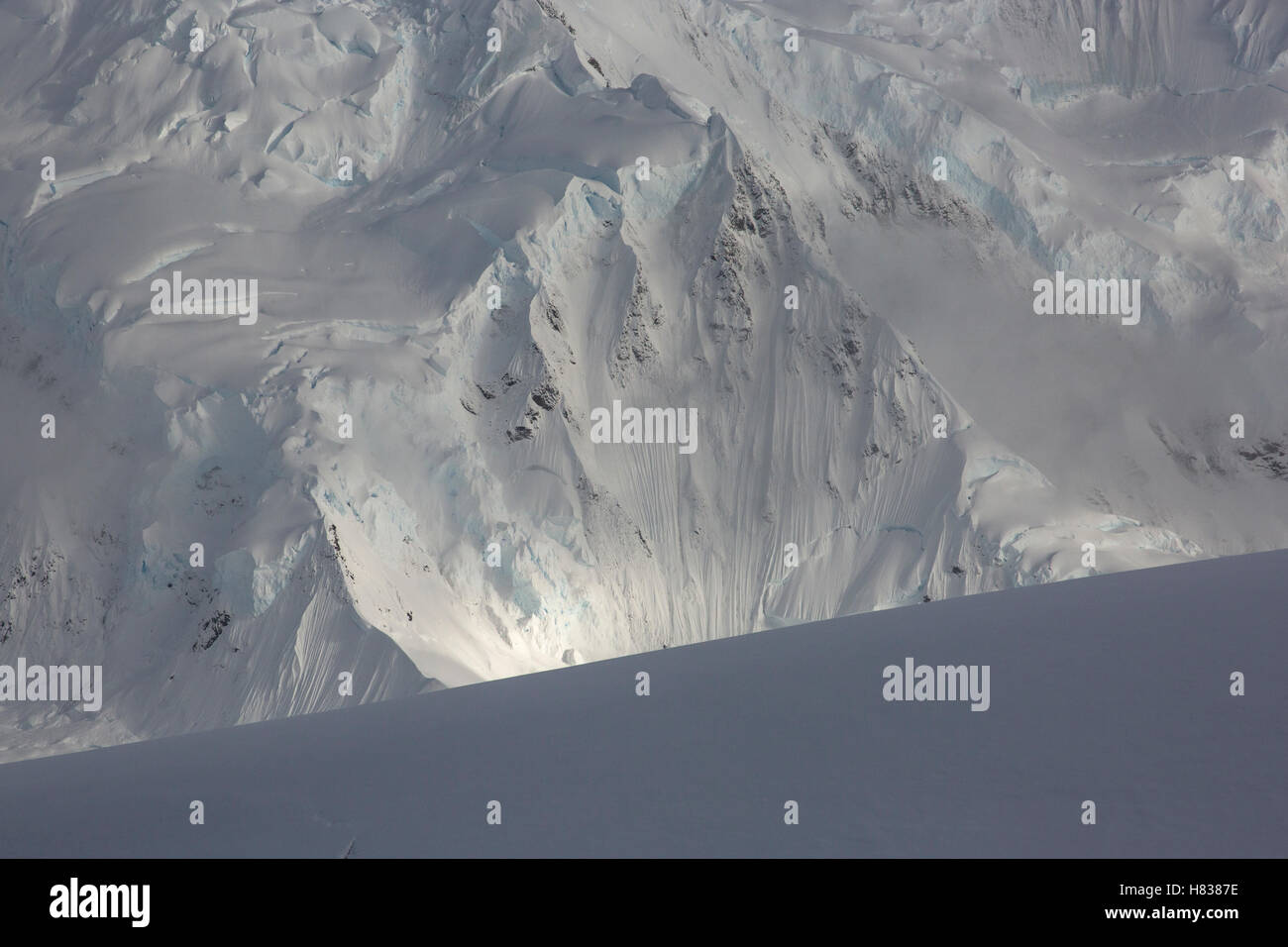 Glaciated peaks, Anvers Island, Antarctic Peninsula, Antarctica Stock ...