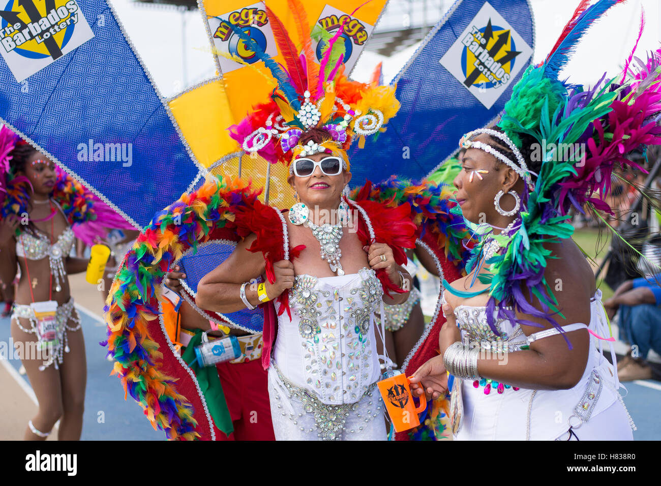 Barbados Crop Over Festival (Grand Kadooment 2016 in Barbados Stock ...