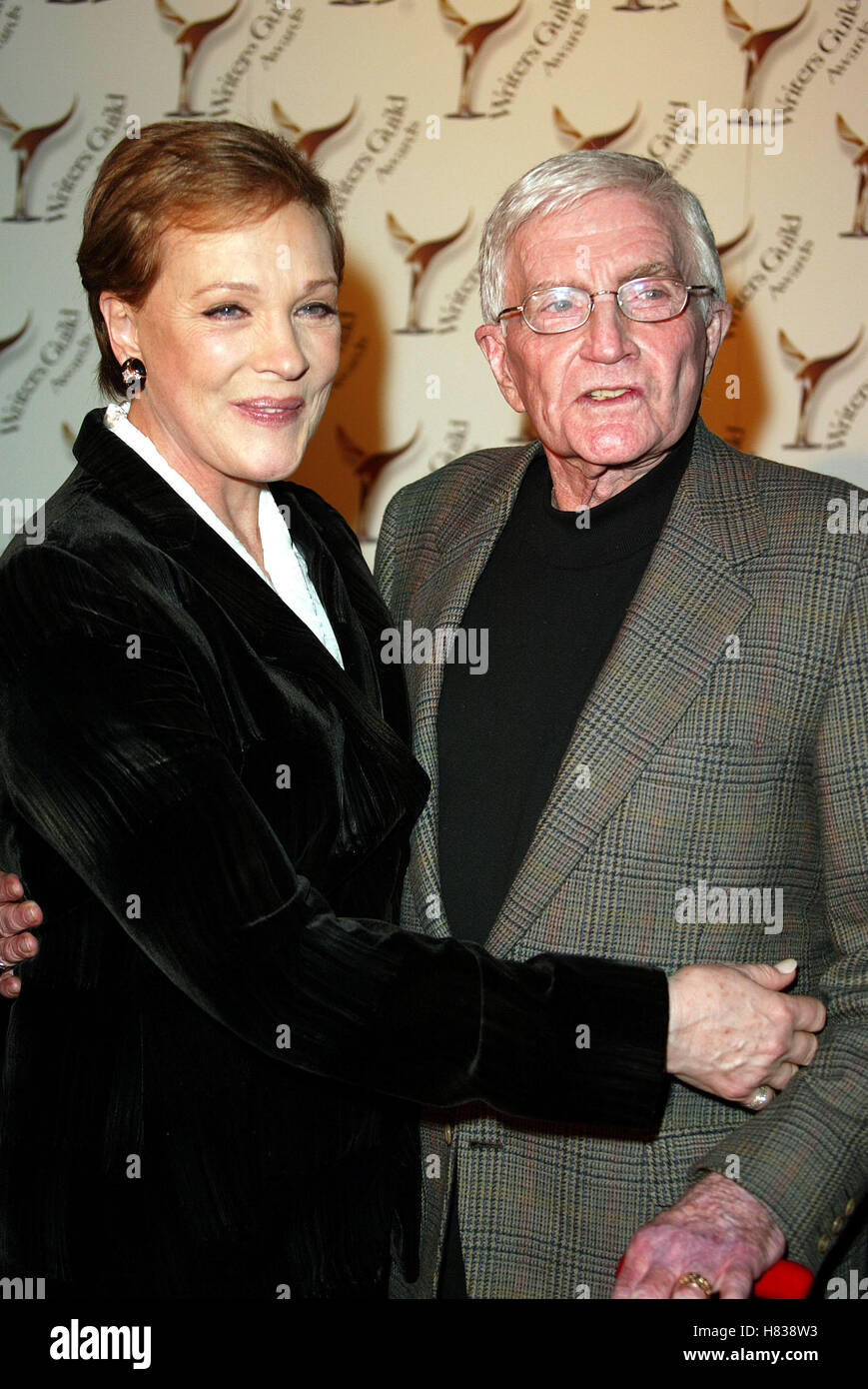 JULIE ANDREWS & BLAKE EDWARDS 54 WRITERS GUILD AWARDS BEVERLY HILLS LOS ...