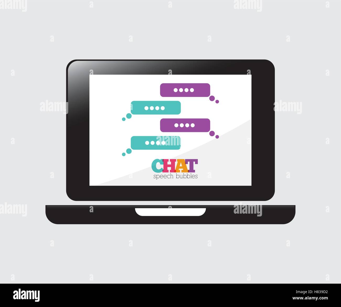 Chat bubble social media icon vector illustration graphic design Stock ...
