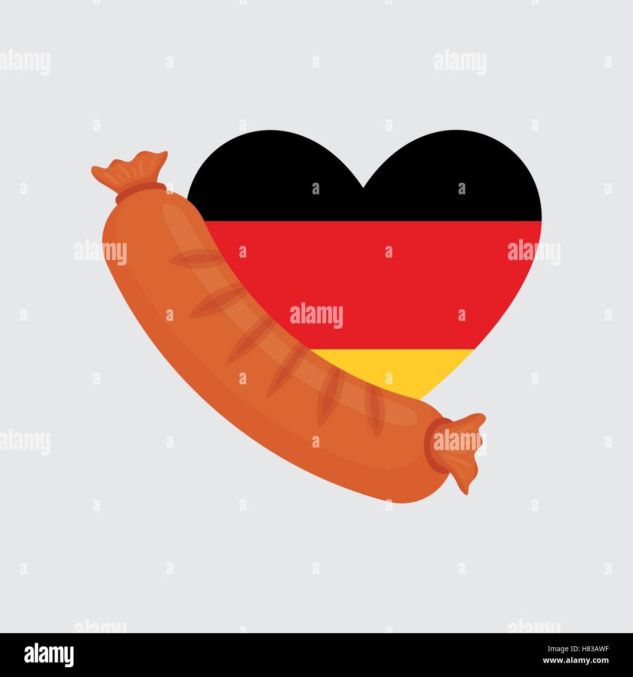 Sausage german food icon vector illustration graphic design Stock ...