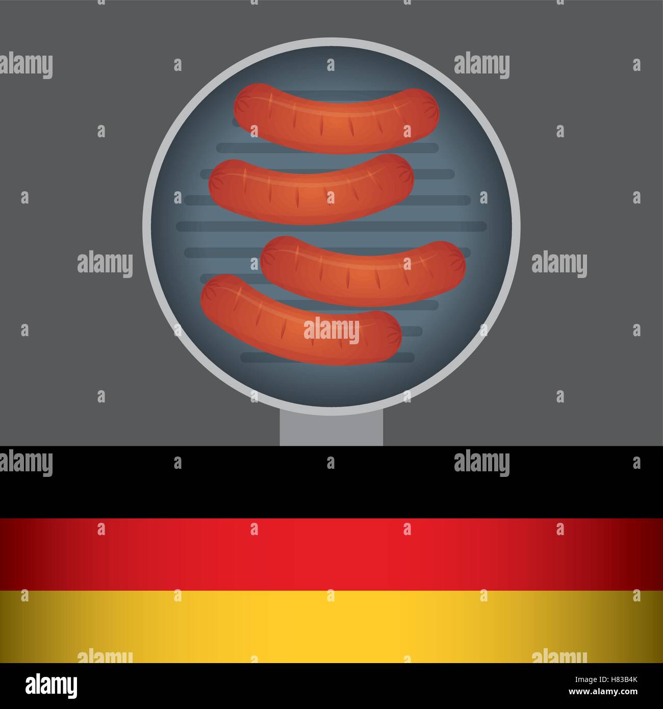 Sausage german food icon vector illustration graphic design Stock ...