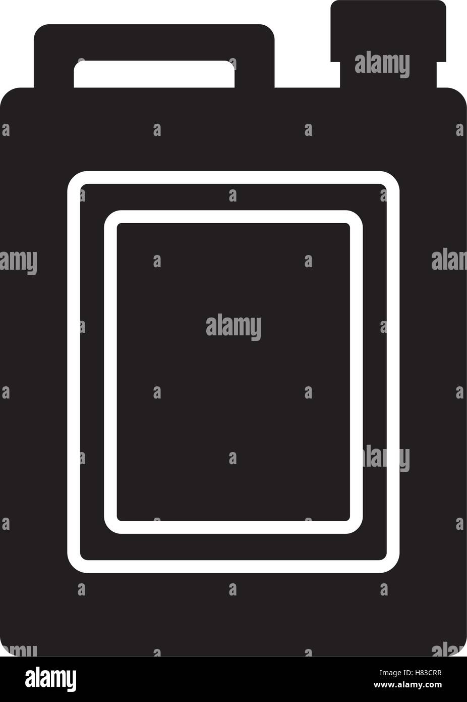 oil gallon bottle with tap icon over white background. vector illustration Stock Vector Image ...