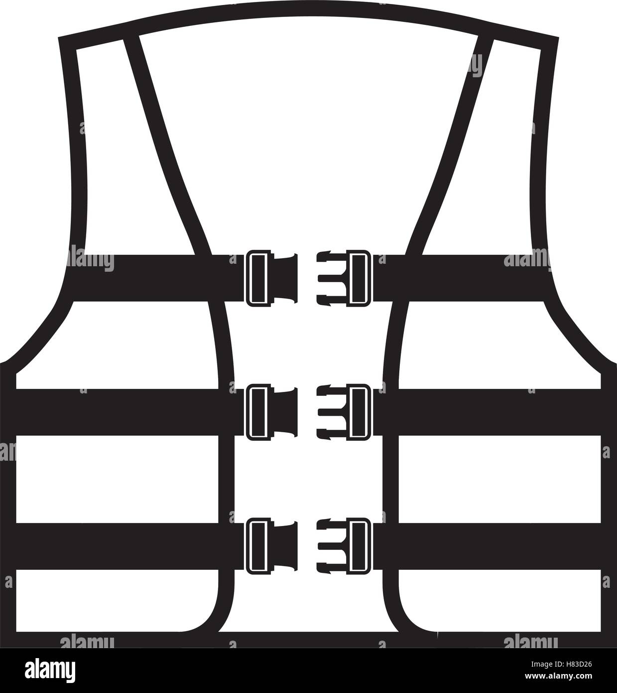 Pictogram safety vest life vest Stock Vector Images - Alamy