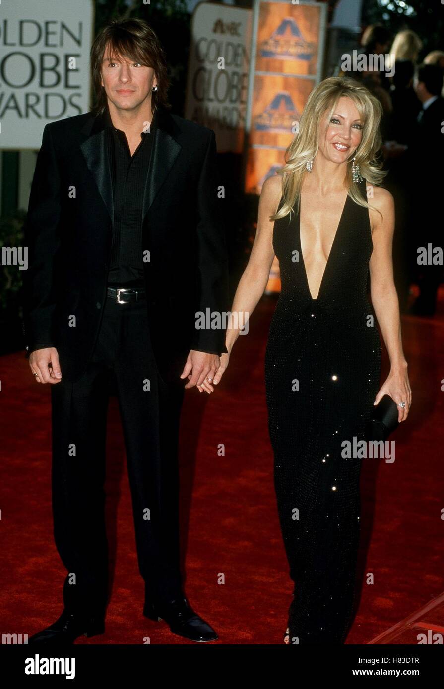 RICHIE SAMBORA H LOCKLEAR LOS ANGELES USA 21 January 2001 Stock Photo ...