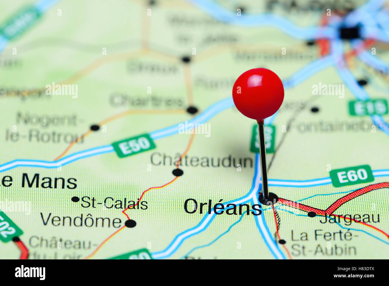 Orleans map hi-res stock photography and images - Alamy