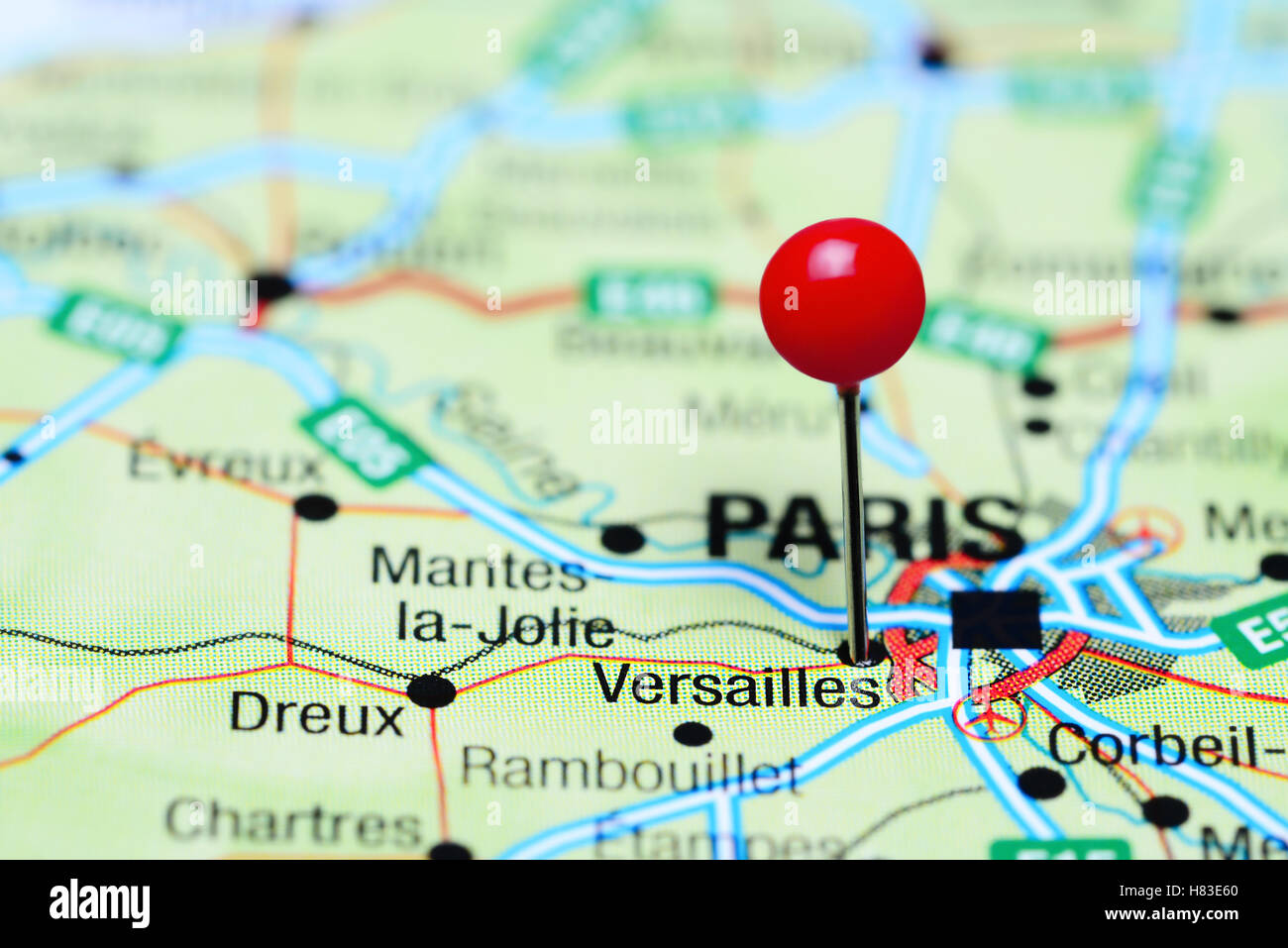 Versailles map hi-res stock photography and images - Alamy