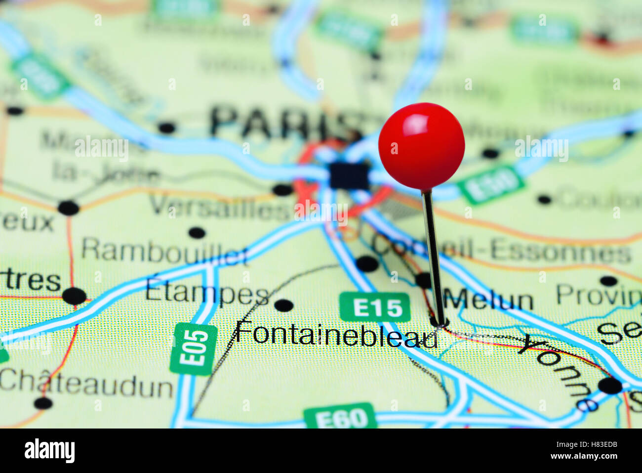 Map of fontainebleau hi-res stock photography and images - Alamy