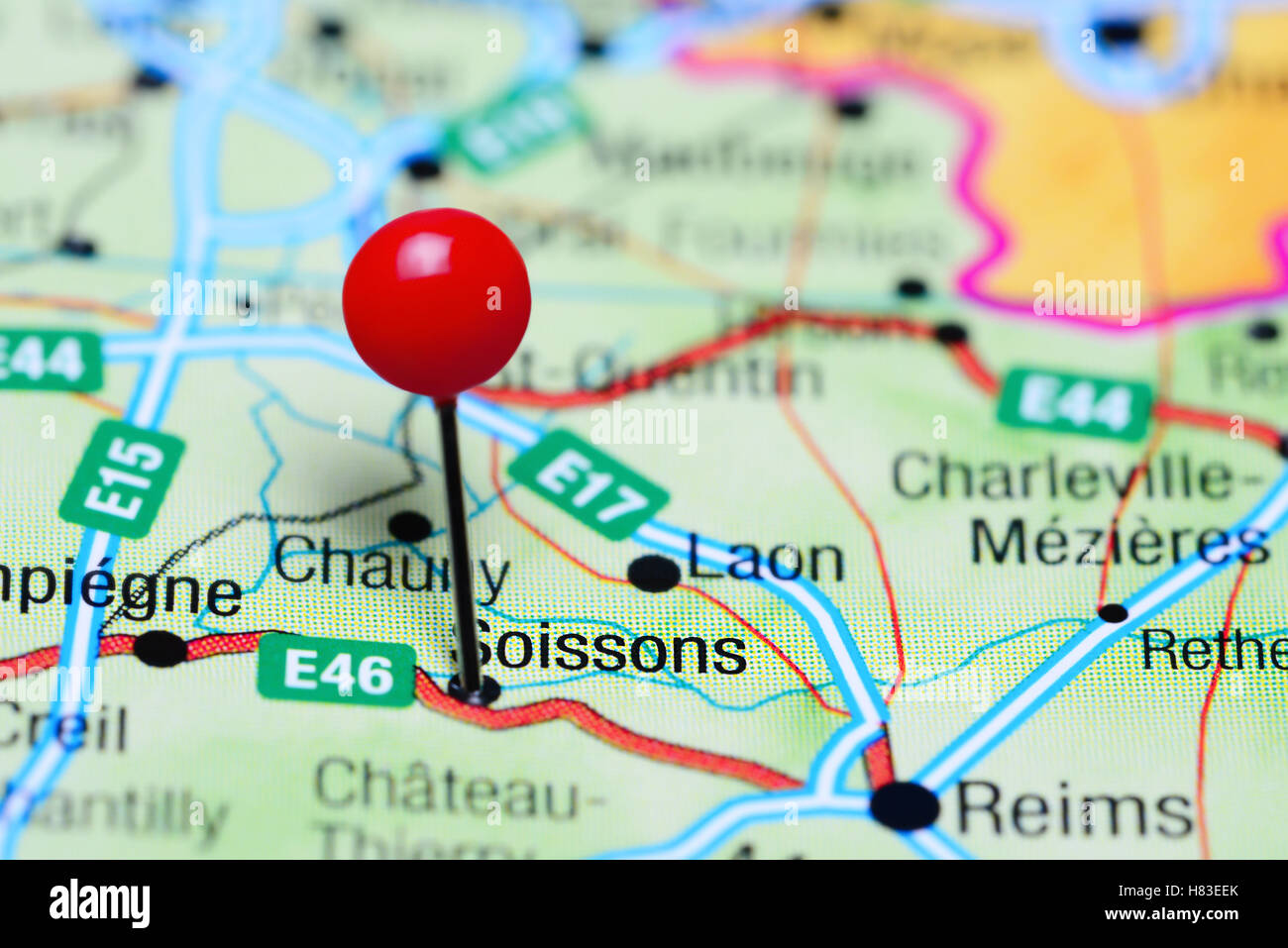 Map of soissons hi-res stock photography and images - Alamy