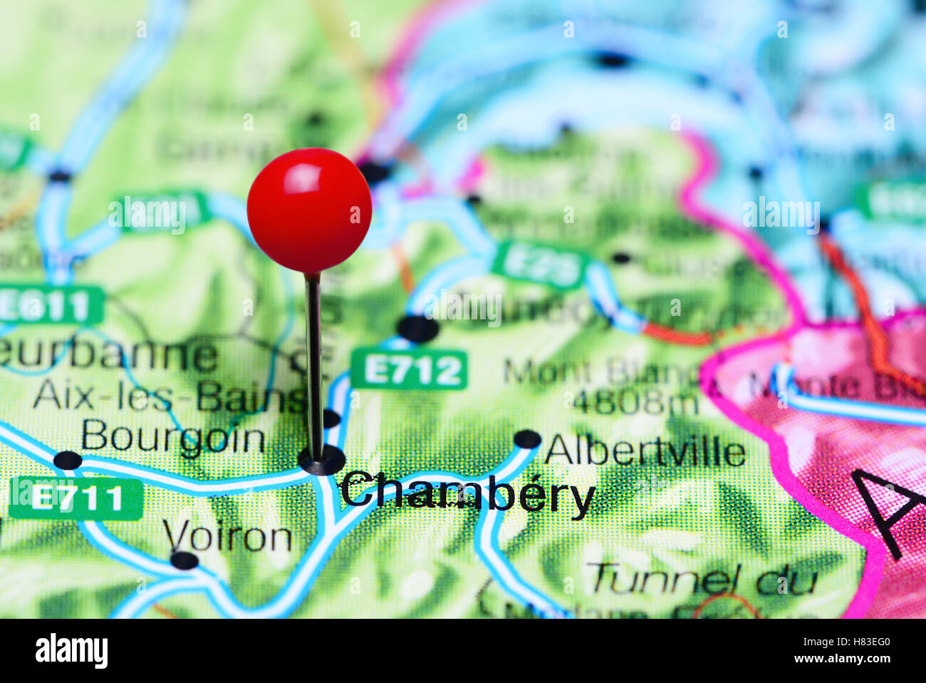 Chambery Map High Resolution Stock Photography and Images - Alamy
