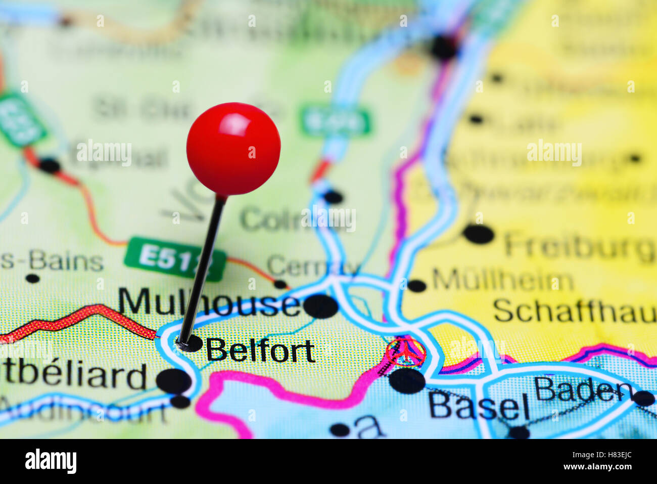 Belfort map hi-res stock photography and images - Alamy
