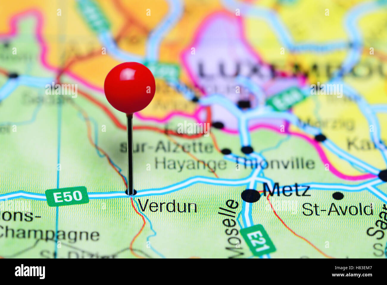 Map Of Verdun High Resolution Stock Photography and Images - Alamy