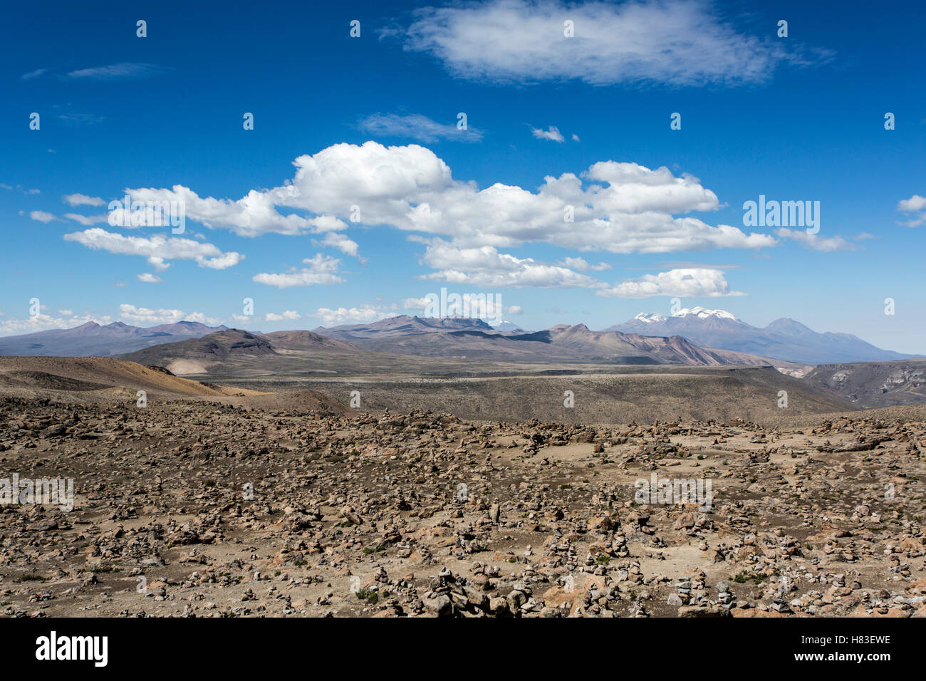 Highland Peruvian plateau (4910 m Stock Photo - Alamy