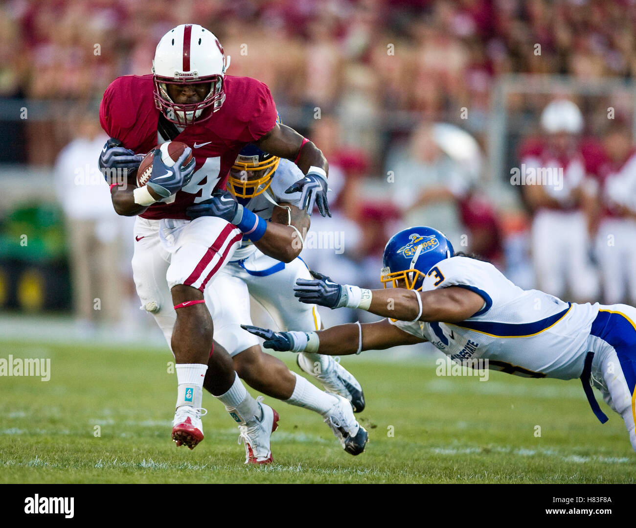 September 19, 2009; Stanford, CA, USA; Stanford Cardinal running back ...