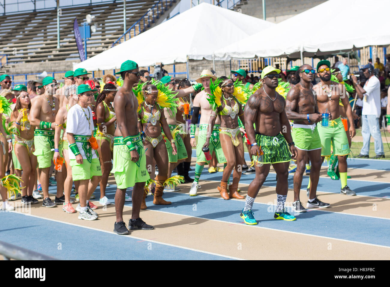 Barbados Crop Over Festival (Grand Kadooment 2016 in Barbados Stock ...
