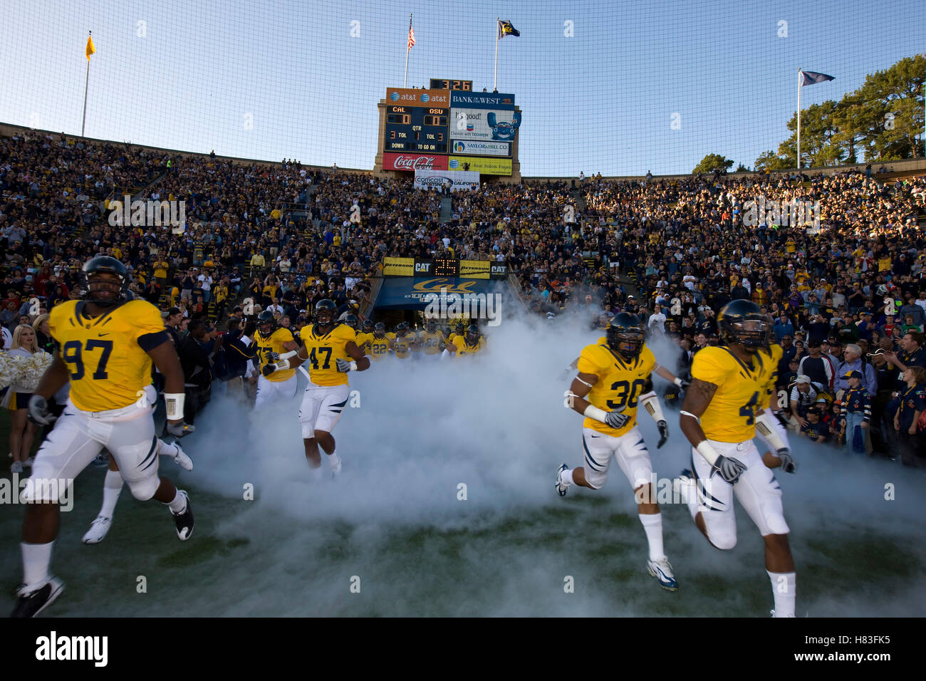 November 7, 2009; Berkeley, CA, USA; The California Golden Bears entrer ...