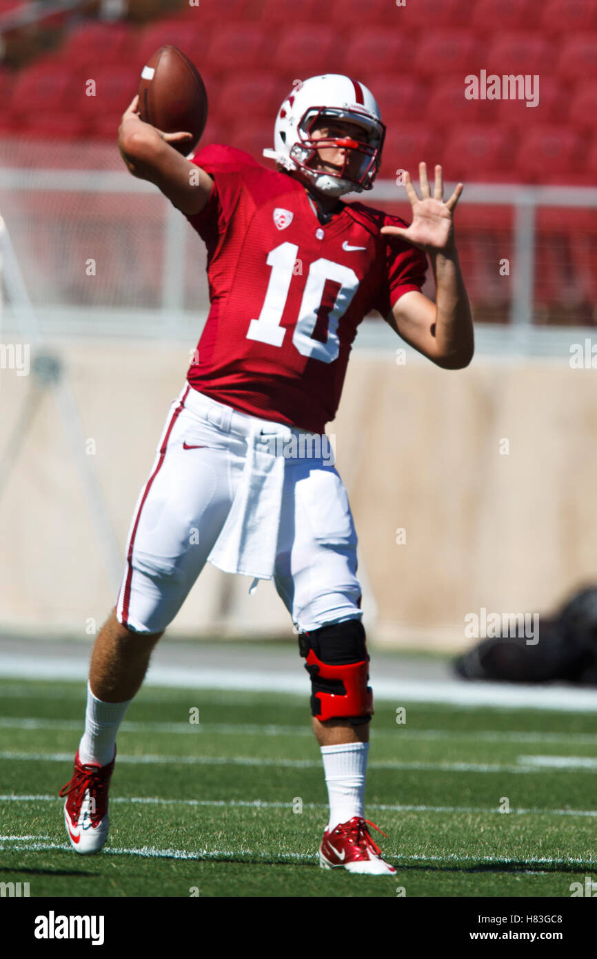 September 4, 2010; Stanford, CA, USA; Stanford Cardinal quarterback ...