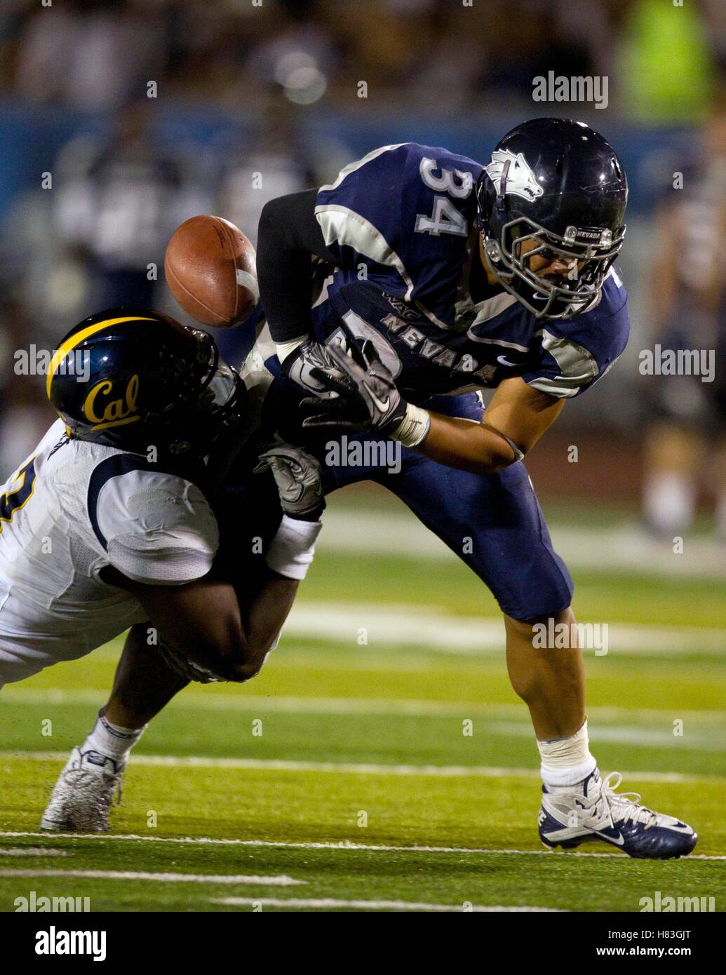 September 17, 2010; Reno, NV, USA; Nevada Wolf Pack running back Vai ...